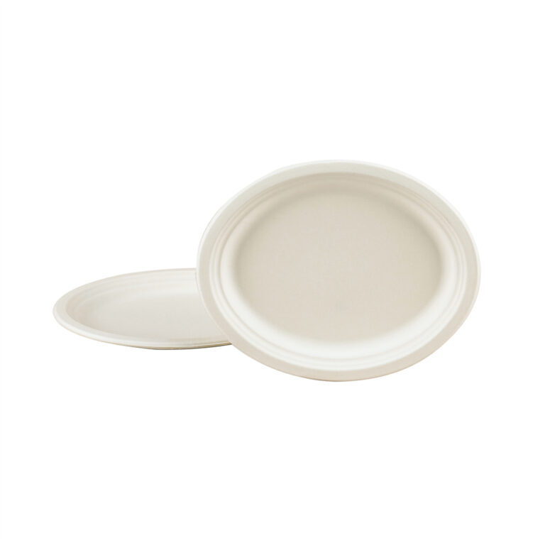 10" Oval Plate | Compostable Sugarcane Bagasse